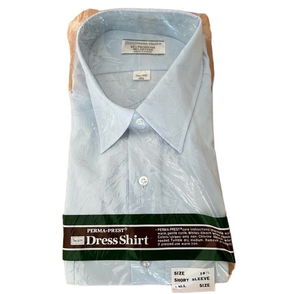 Sears | Shirts | Sears Permaprest Mens Short Sleeve Dress Shirt | Poshmark